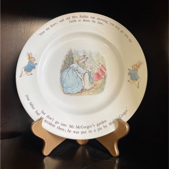 Pottery Barn | Dining | Wedgwood Peter Rabbit Stoneware Porcelain Plate ...